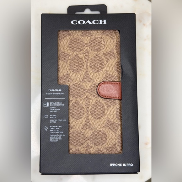 Coach | Cell Phones & Accessories | Pre Loved Coach Iphone 5 Pro Folio ...